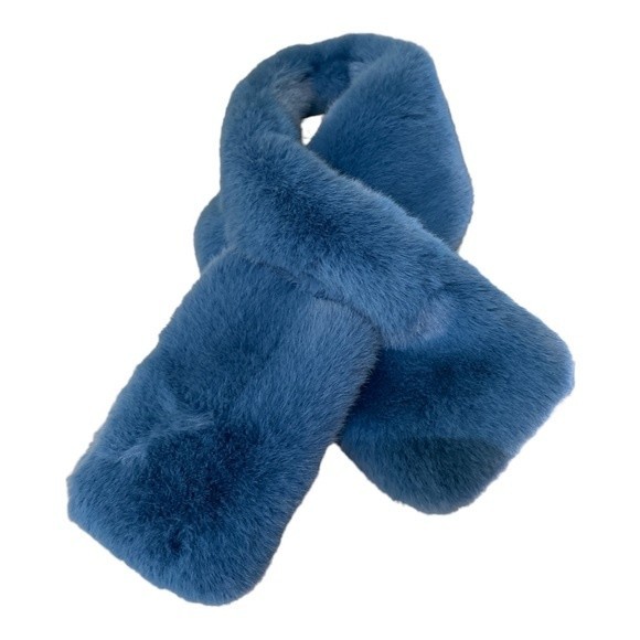 a new day | Accessories | A New Day Blue Faux Fur Wrap Scarf Luxurious ...